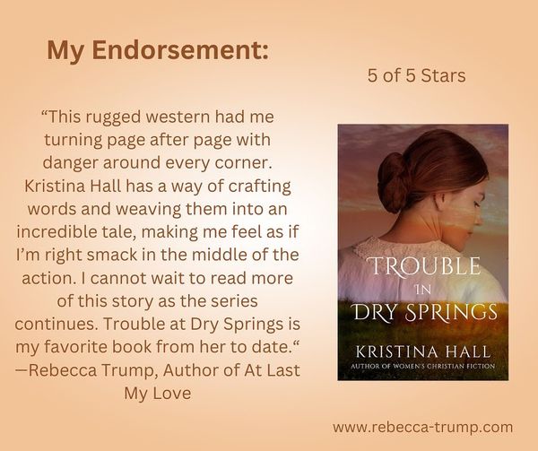 BOOK ENDORSEMENT: Trouble in Dry Springs – Rebecca Trump